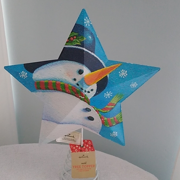 Hallmark | Holiday | Snowman Tree Topper | Poshmark